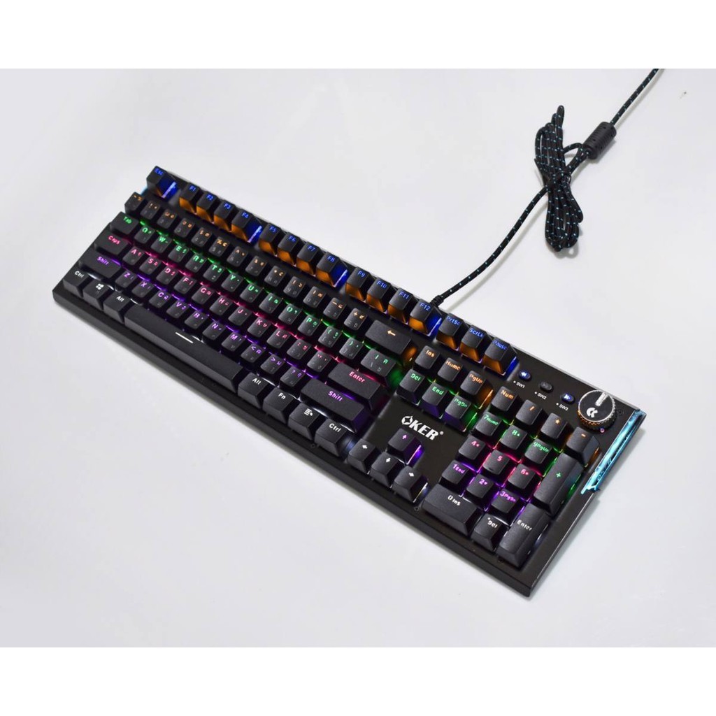 OKER KEYBOARD X200 MECHANICAL BLUE SWITCH | Shopee Thailand