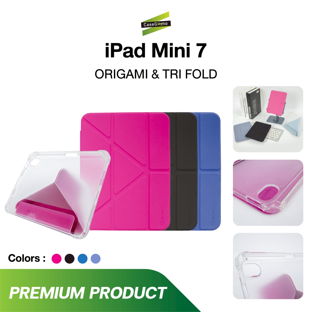 Gizmo รุ่น Mini 7 เคสฝาพับ เคสมีช่องปากกา เคสหลังใส เคสแข็ง สีดำ ชมพู ...