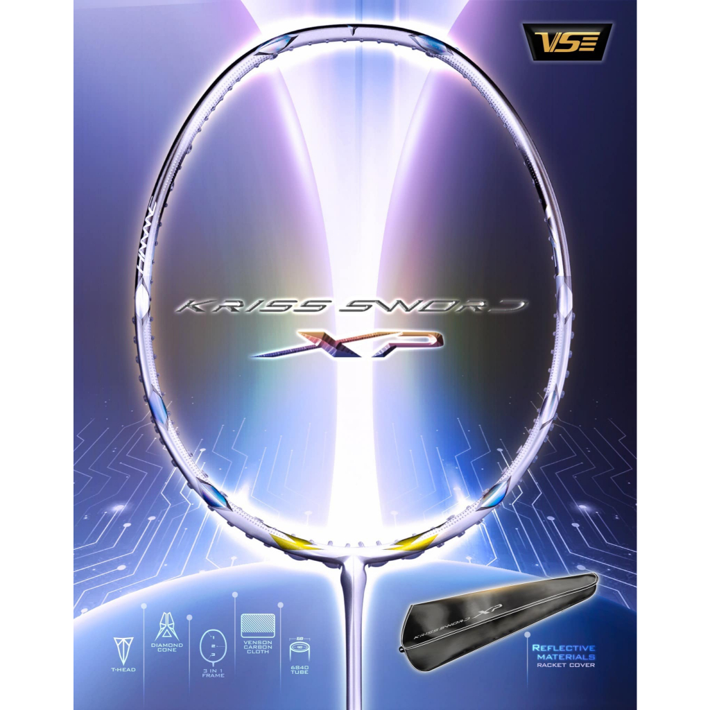 (ตัวท๊อป) ไม้แบดมินตัน Venson รุ่น Kriss Sword XP (4U) Badminton Racket ...