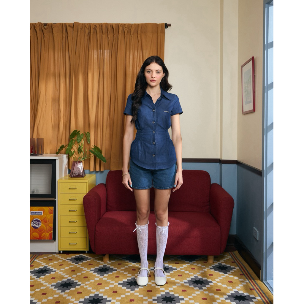 Little Middle Brand - เสื้อยีนส์เข้ารูป ผ้าฝ้ายคุณภาพสูง รุ่น Little ...