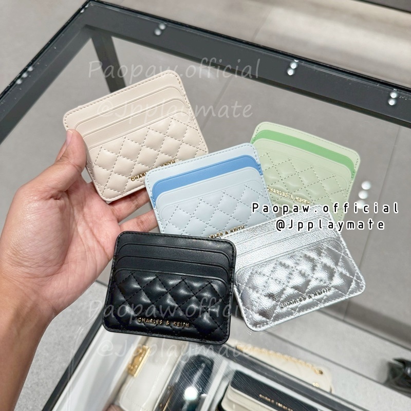 กระเป๋าสตางค์ กระเป๋าใส่บัตร Charles & Keith รุ่น Quilted Cardholder ...