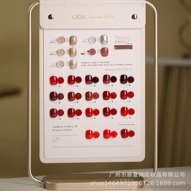 Ladai nail 23 color Red tone color series ยกชุดสีเจลลาไดสี มาใหม่ล่าสุด ...