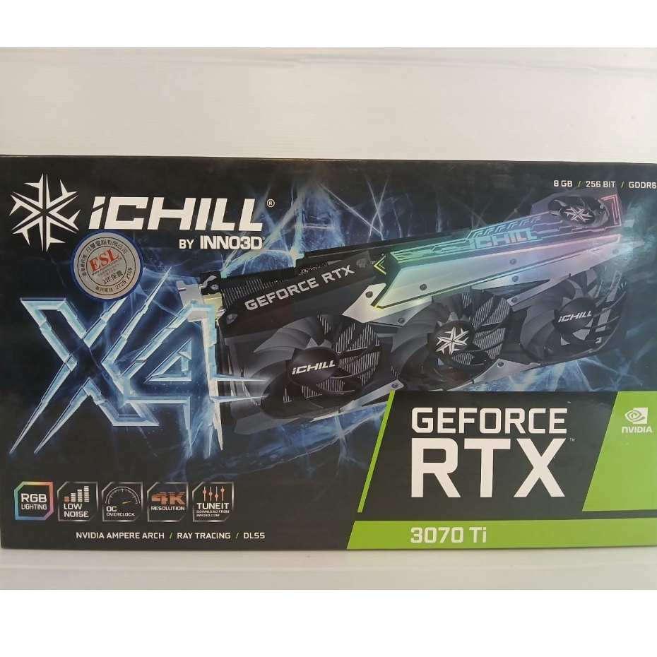 VGA (การ์ดแสดงผล) INNO3D GEFORCE RTX 3070 TI ICHILL X4 - 8GB GDD R6X ...