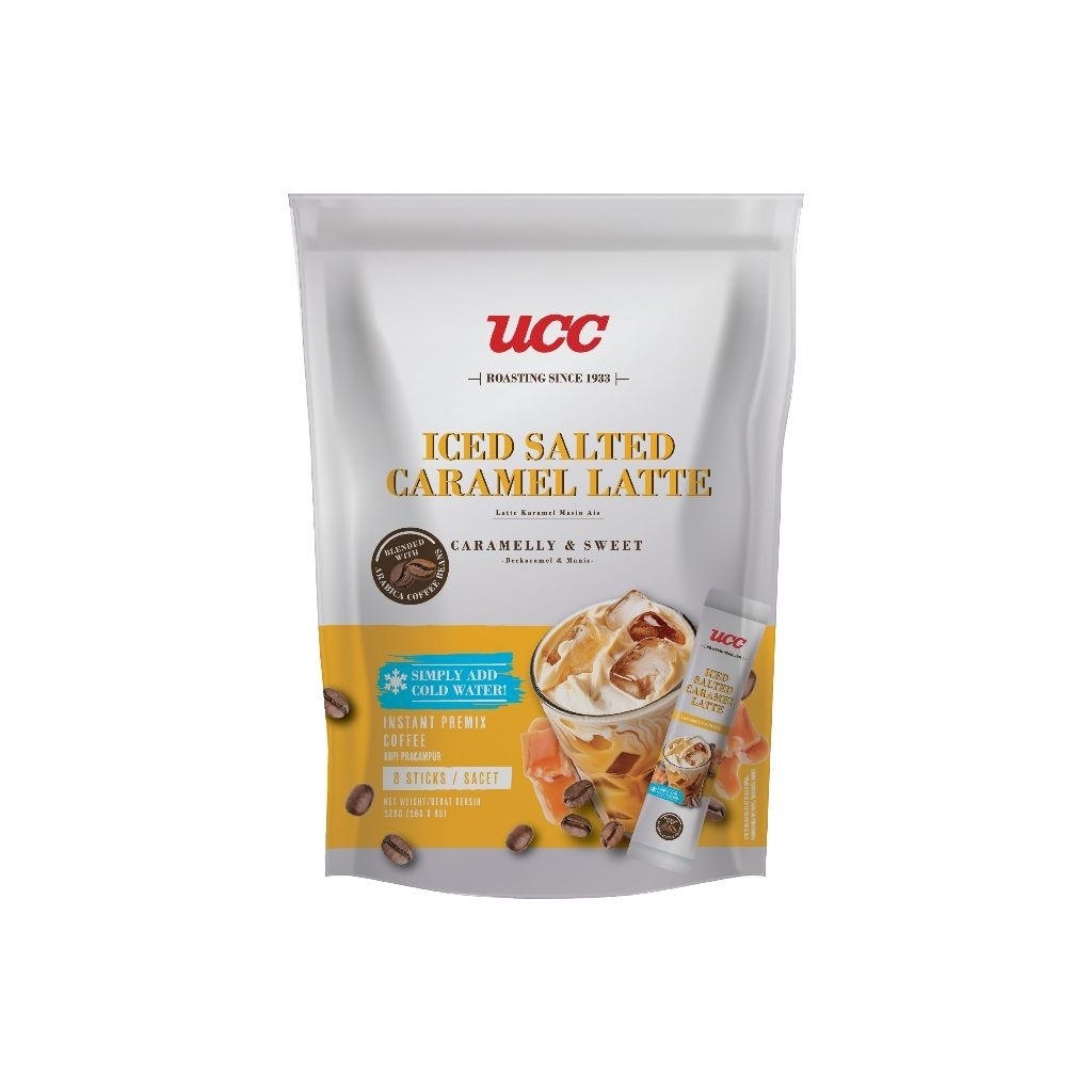 ♦️ลด ล้าง สต็อก Exp.16/04/26♦️UCC Iced Salted Caramel Latte Instant ...