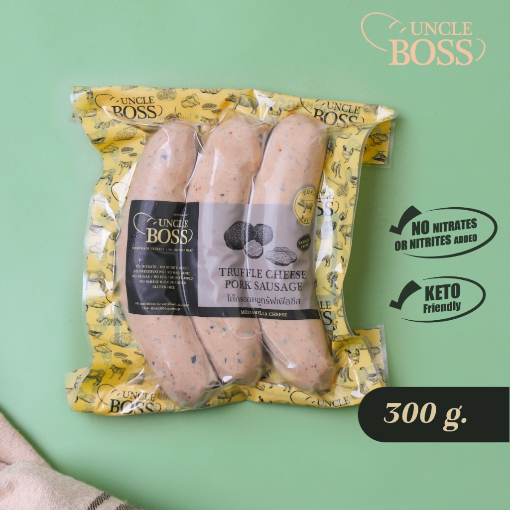 Uncle Boss_Truffle cheese Pork sausage(Keto) | Shopee Thailand