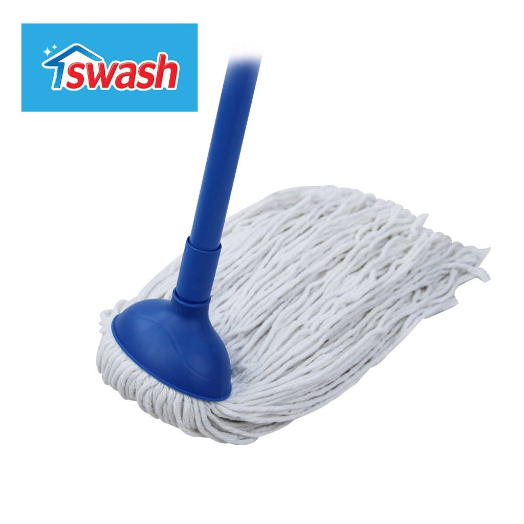SWASH Cotton Mop ม็อบถูพื้นแบบกลม ไม้ม็อบ ไม้ถูพื้น | Shopee Thailand