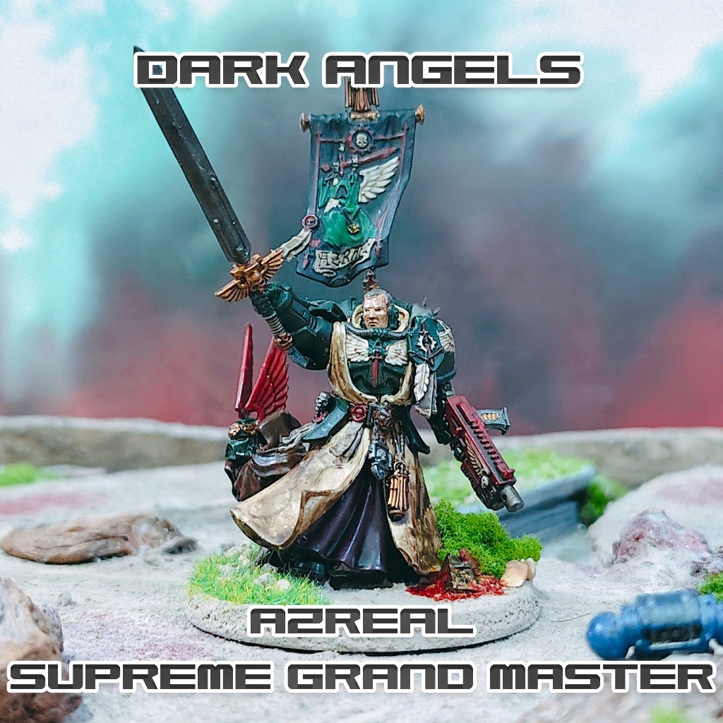 [งานเรซิ่นประกอบทำสีแล้ว] WARHAMMER 40K: DARK ANGELS: AZREAL SUPREME ...
