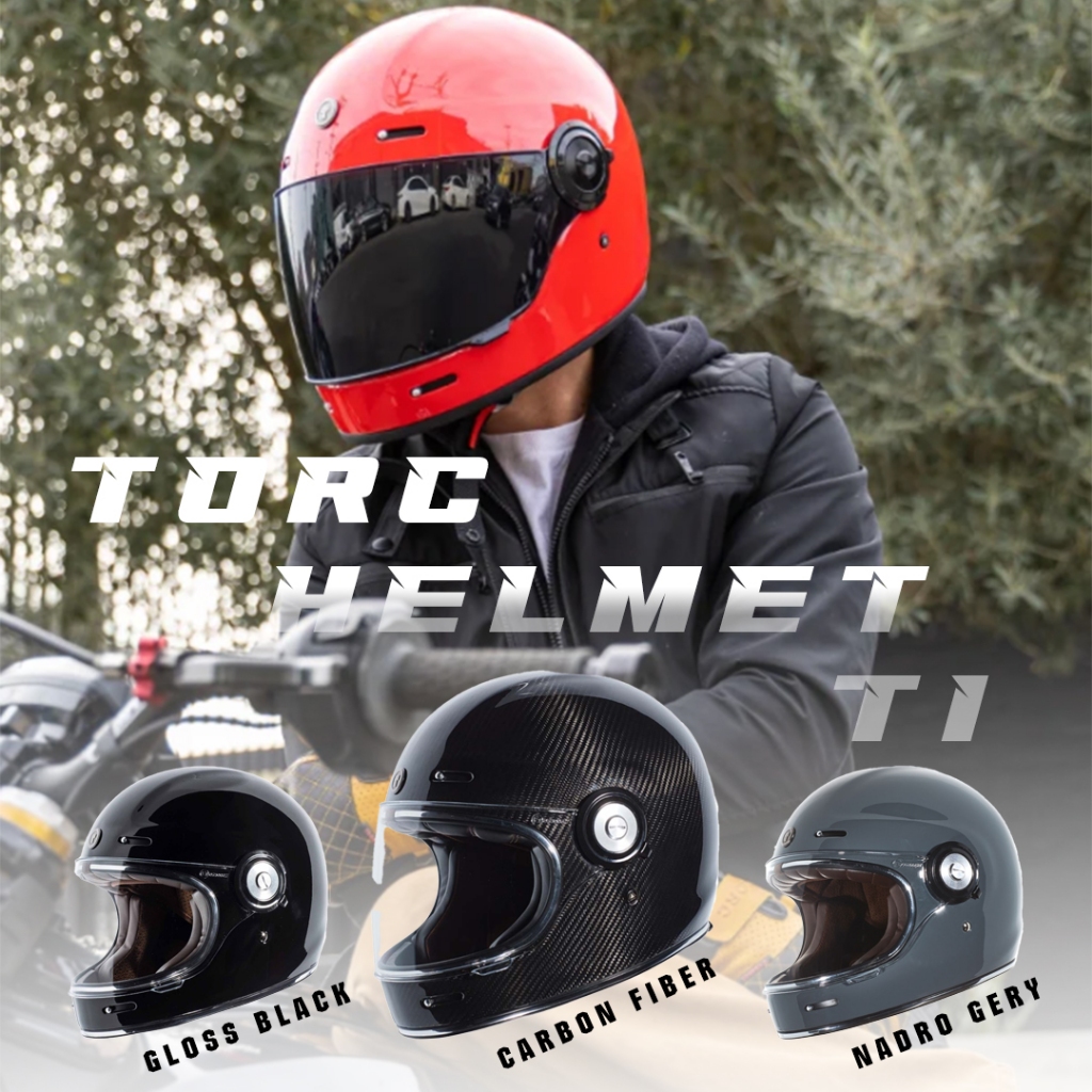 หมวกกันน็อค Torc Newport T1 Retro Helmet | Shopee Thailand