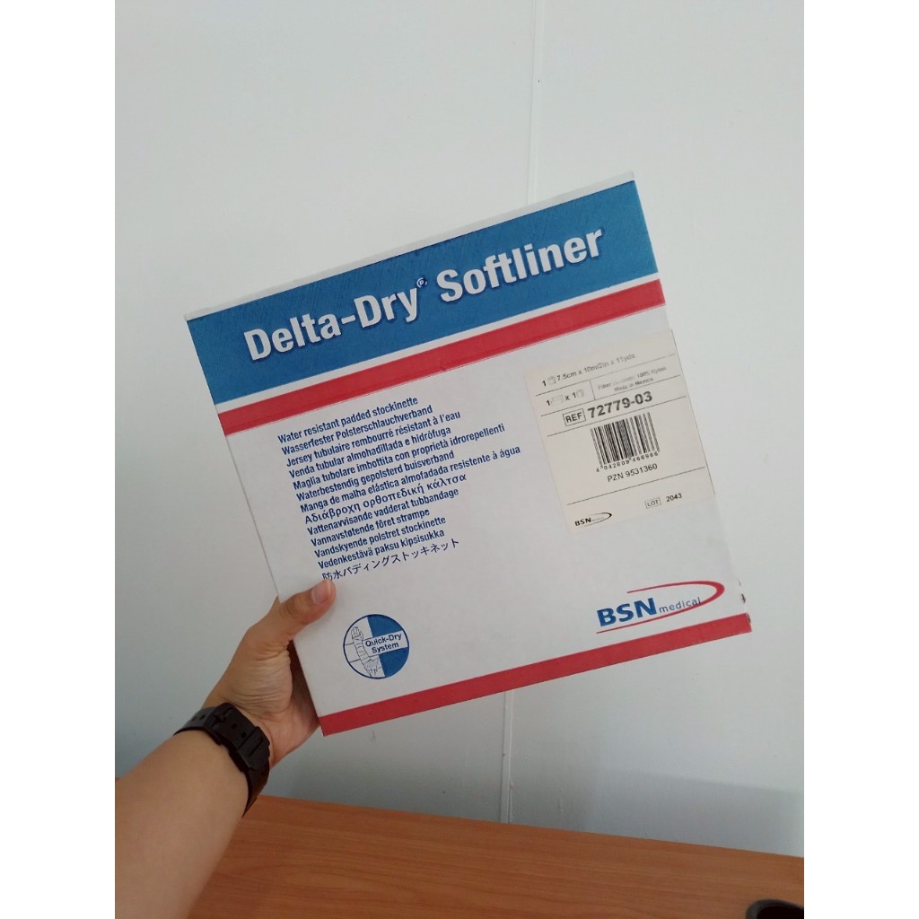 BSN Delta Dry Softliner สำลีรองเฝือก (กันน้ำ) 7.5CMX10M,สีขาว | Shopee ...