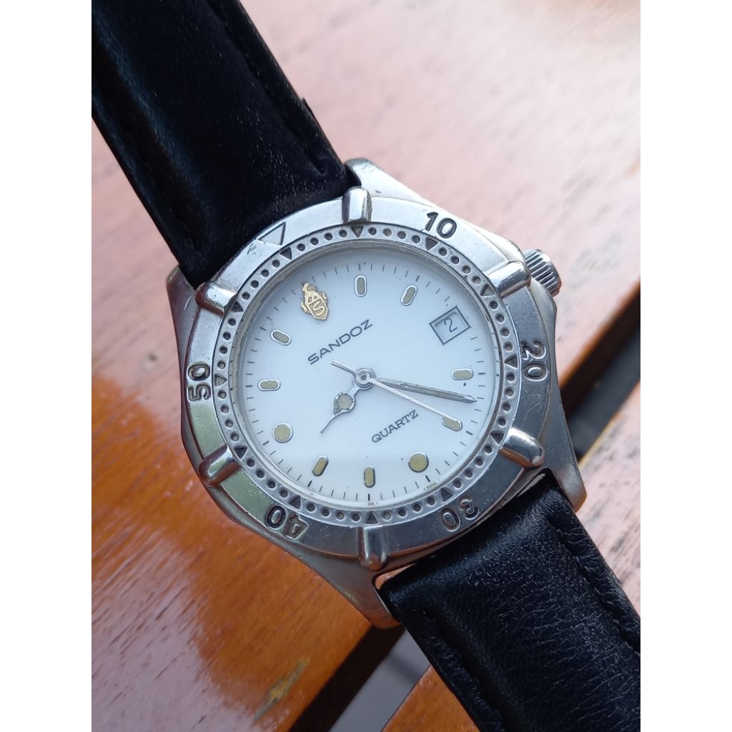 นาฬิกามือสอง sandoz ระบบ Quartz เดินพร้อมใช้งาน | Shopee Thailand