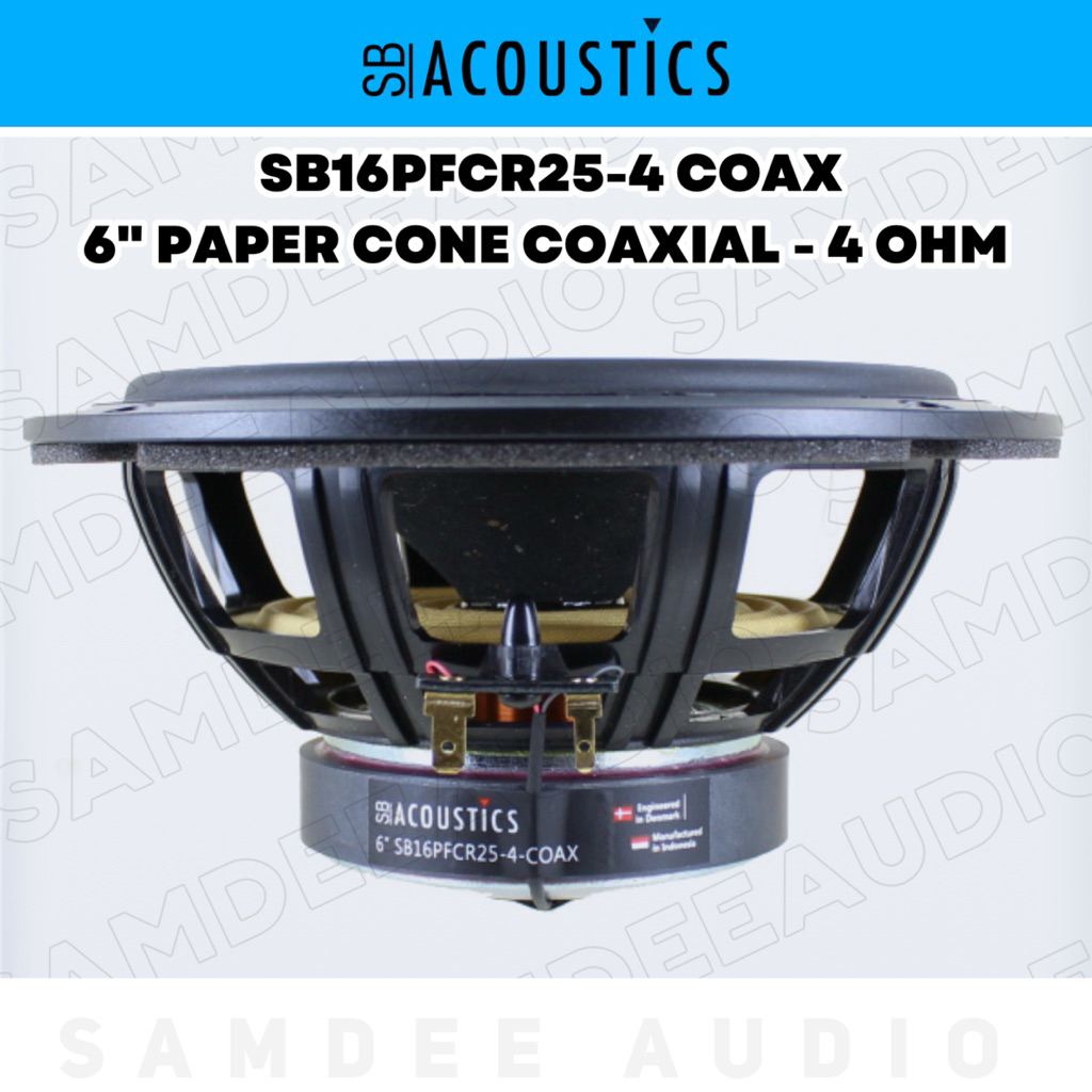 ราคาต่อข้าง/SB Acoustics SB16PFCR25-4 COAX 6" Paper Cone Coaxial - 4 ...