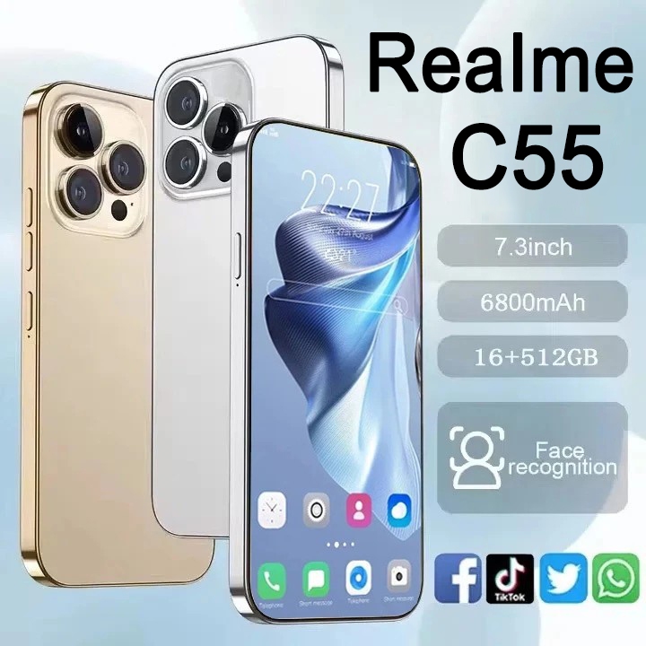 สมาร์ทโฟน C55 Realme 5G 7.3 นิ้ว 16+512gb โทรศัพท์เล่นเกม android ...
