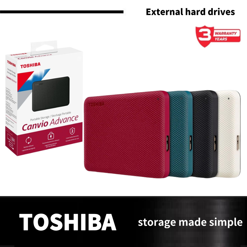 【Fast Ship】Toshiba 2.5'' HDD Canvio Advance External Hard Disk 1TB/2TB ...