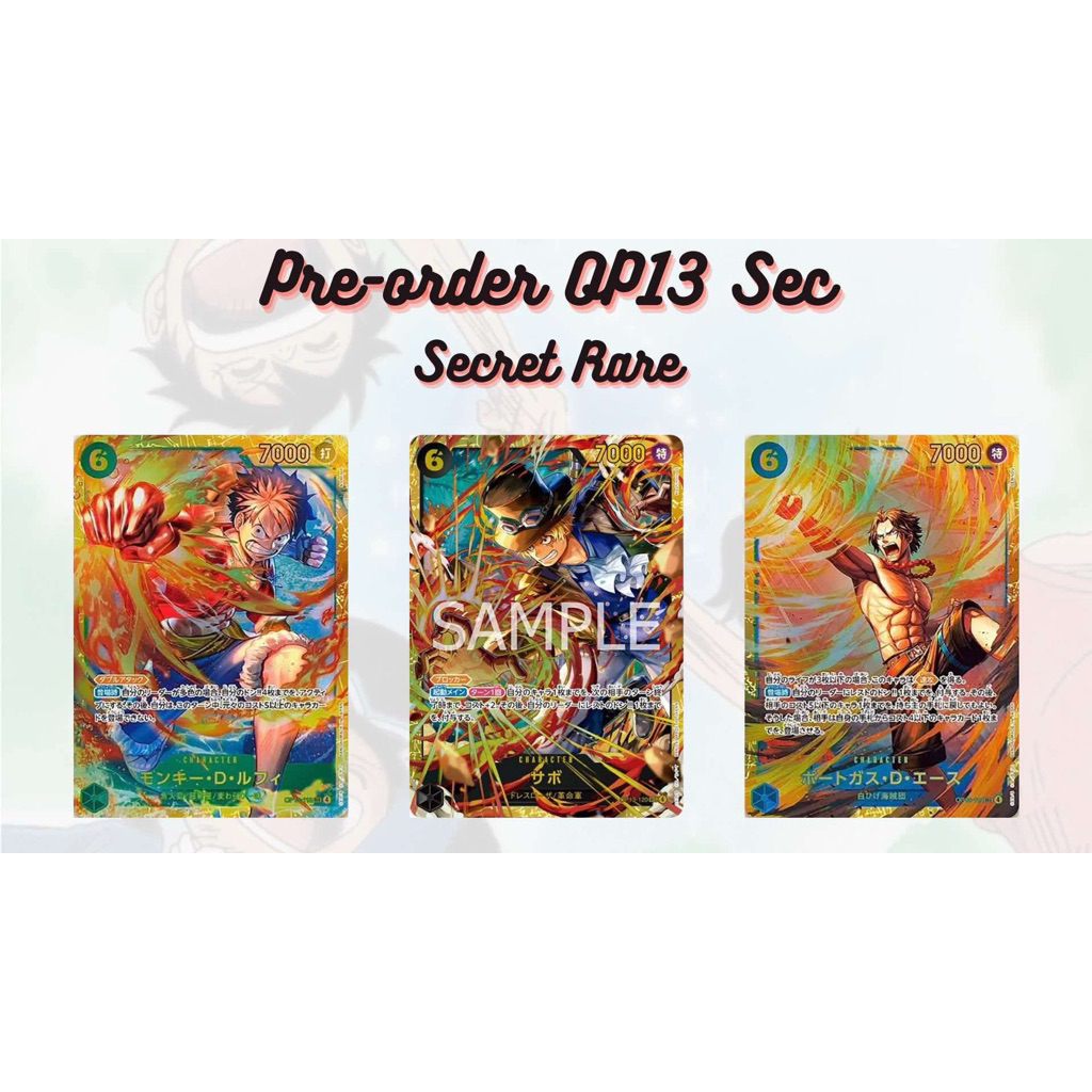 Sec Op-13 One Piece Card Game | Shopee Thailand