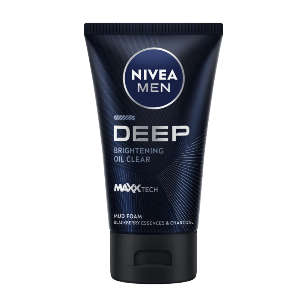 NIVEA MEN Deep Brightening Oil Clear Mud Foam นีเวีย เมน ดีพ ไบรท์เทน ...