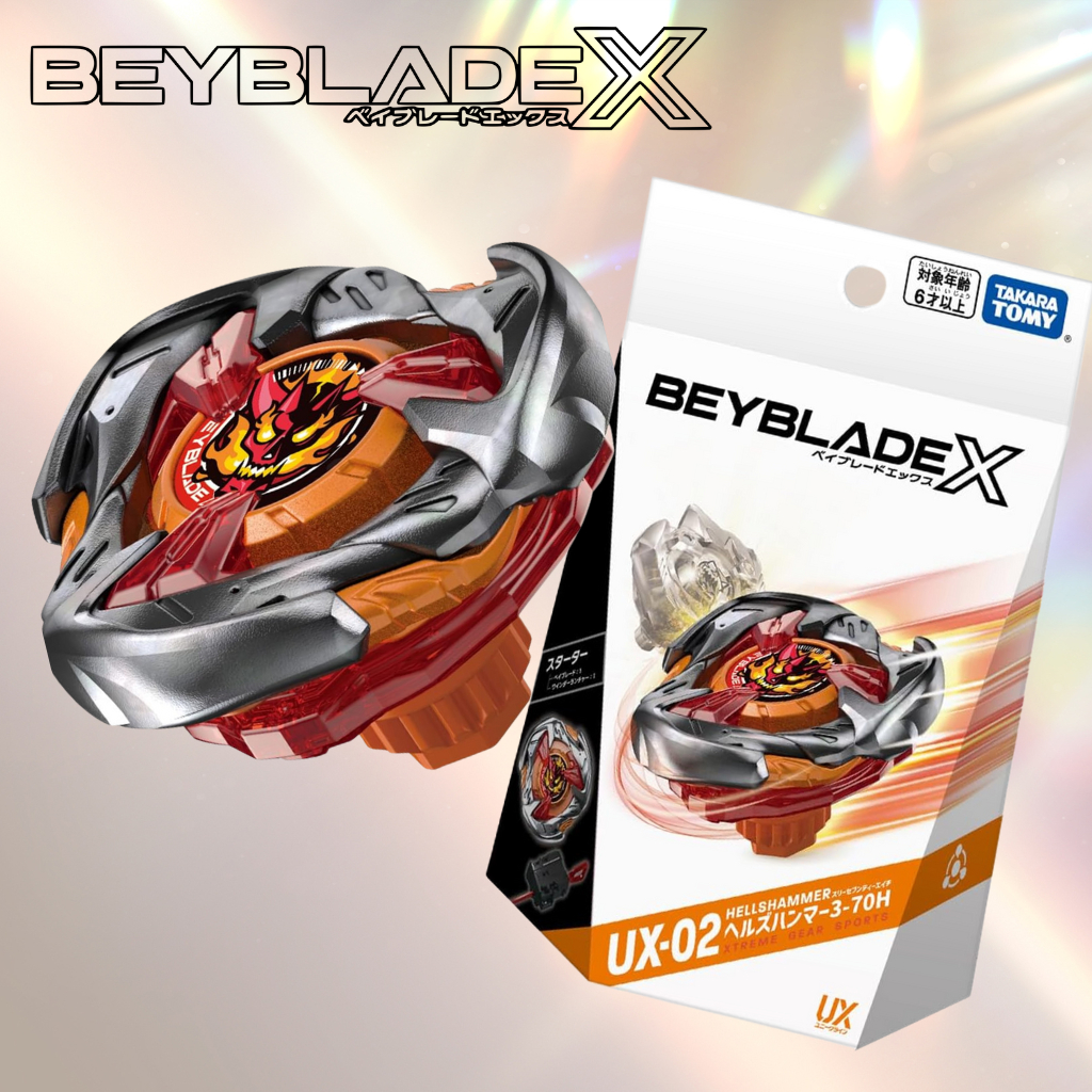BEYBLADE X UX-02 Starter Hell's Hammer 3-70H | Shopee Thailand