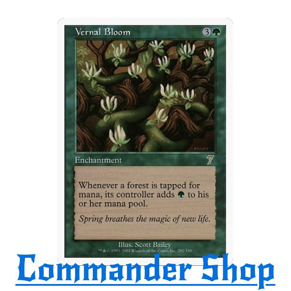 Vernal Bloom (Enchantment) Green Mv4 ให้สี Green การ์ดเกม Magic The ...