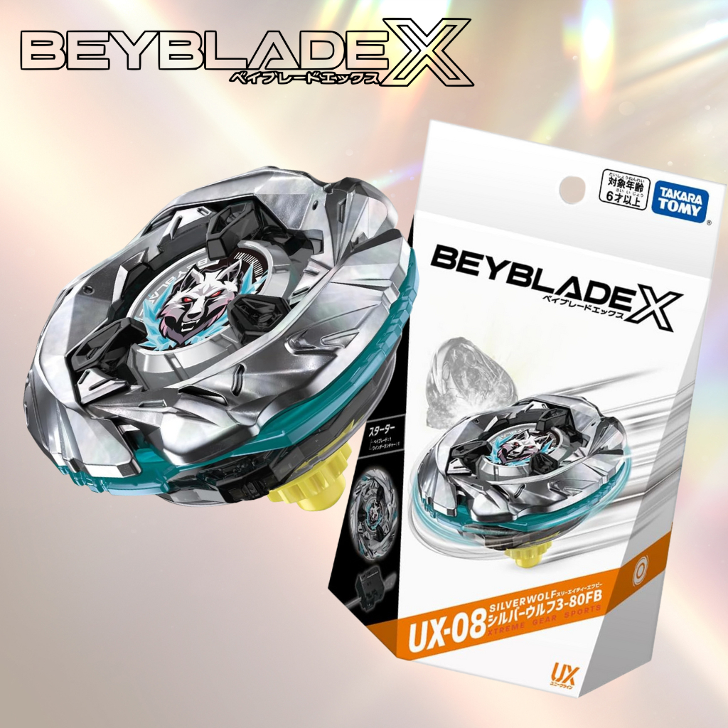 BEYBLADE X UX-08 Starter Silver Wolf 3-80FB | Shopee Thailand
