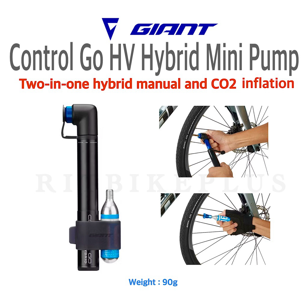 New2025 สูบจักรยาน GIANT Control Go High Volume Hybrid Mini Pump สูบ ...