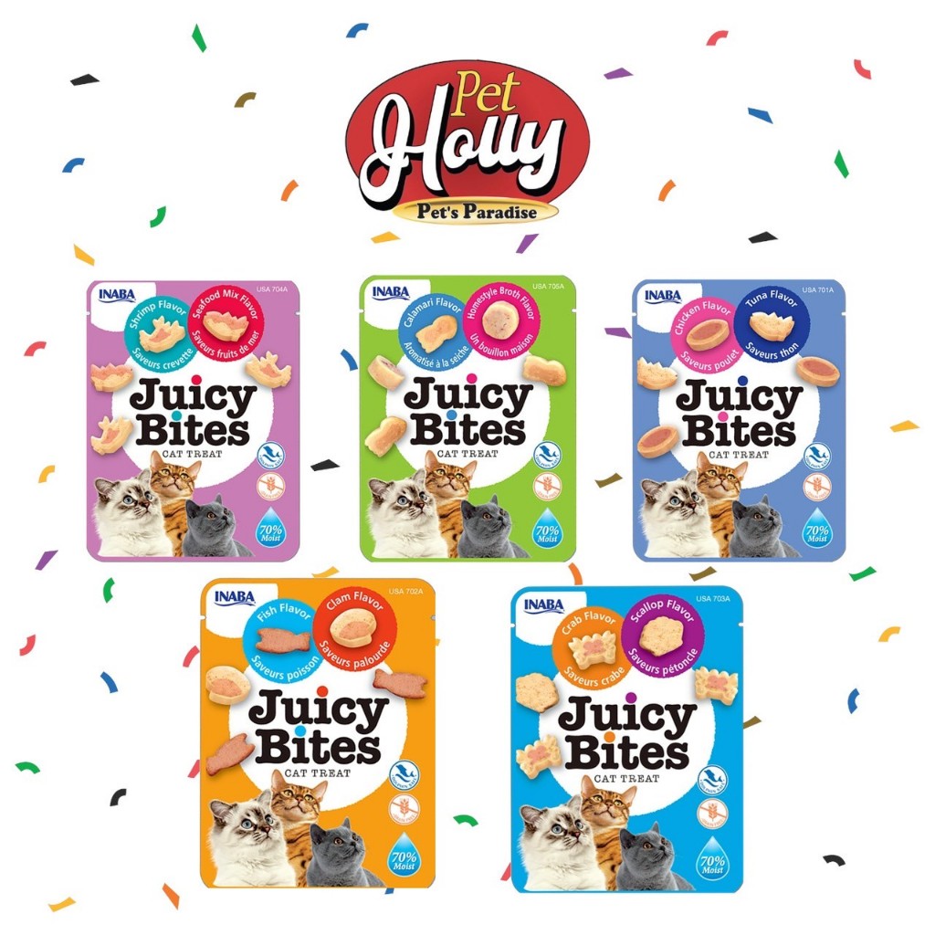 Pet Holly - ขนมแมว Inaba Juicy Bites นิ่ม เคี้ยวง่าย | Shopee Thailand