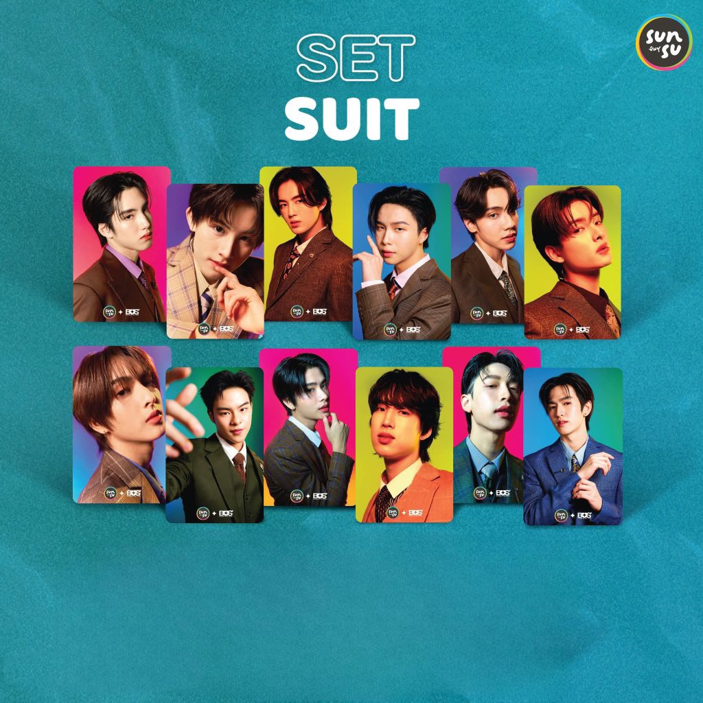 การ์ด SUNSU X BUS Set Suit & Gangster การ์ดซันซุเอ็กบัส (ชุดสูท ...
