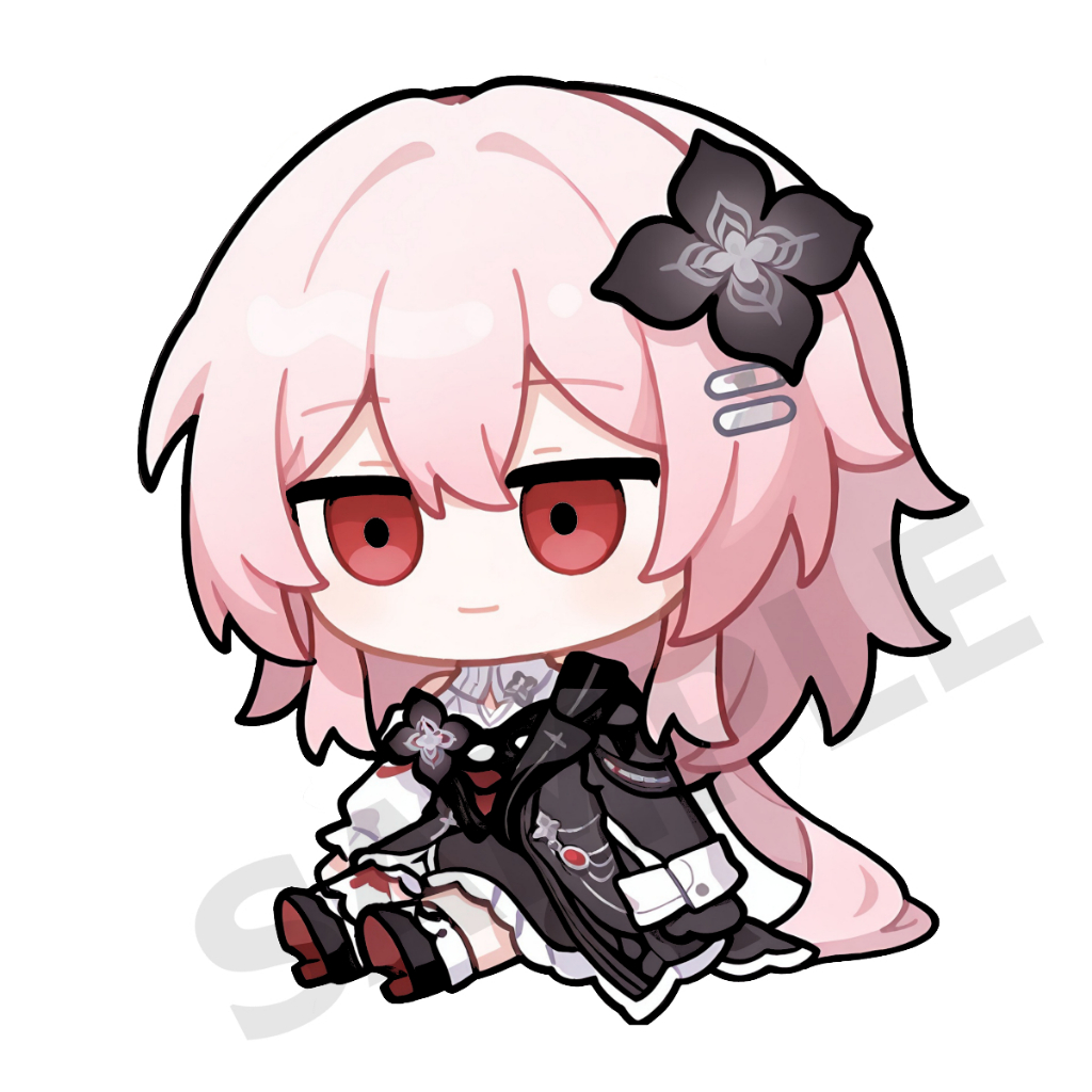 Evernight honkai star rail Chibi สติ๊กเกอร์ 2 แผ่น evernight star rail ...