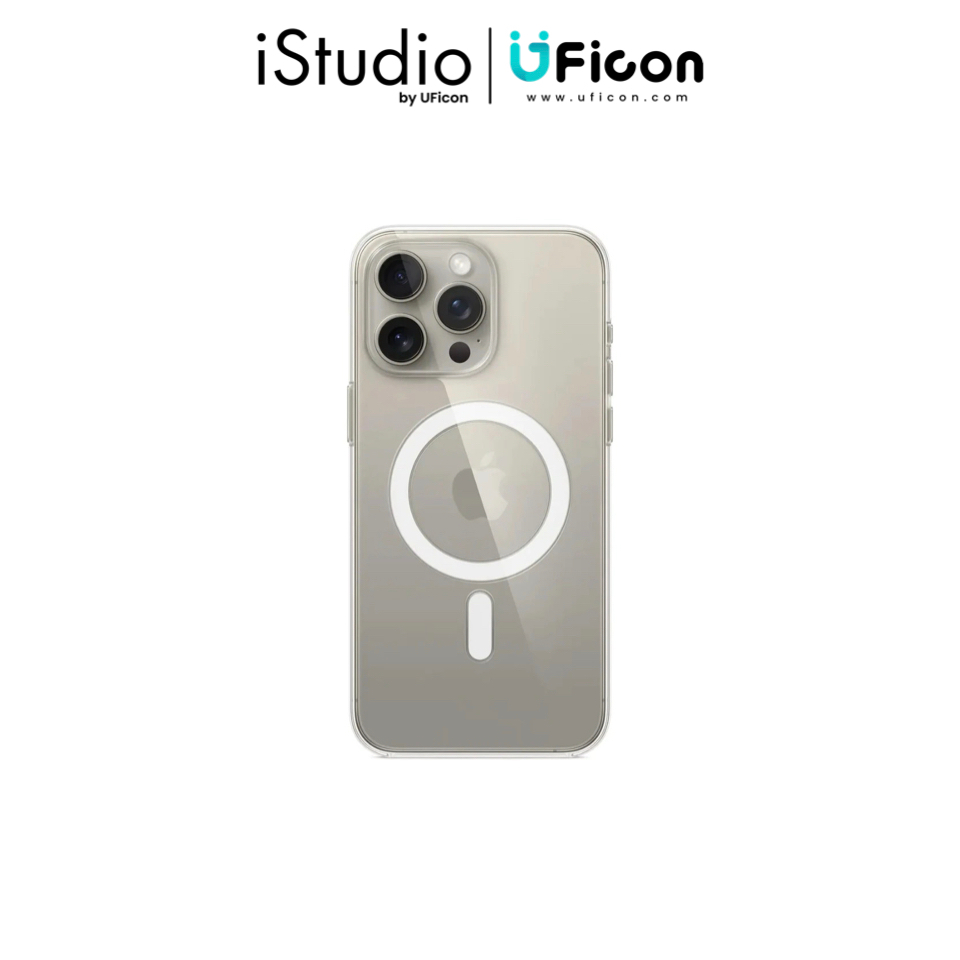เคสใส Apple iPhone 15 Series Clear Case with MagSafe : iStudio by UFicon | Shopee Thailand