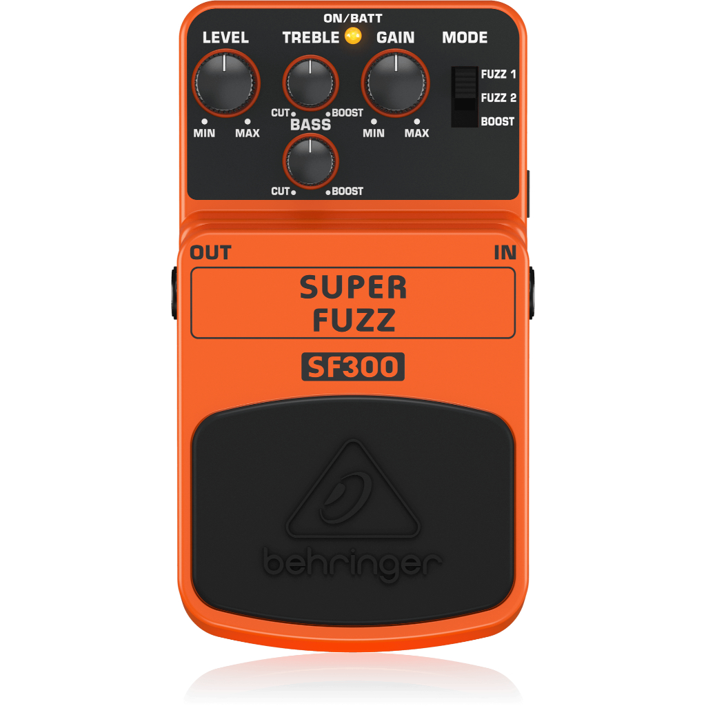 เอฟเฟคกีคาร์เสียง FUZZ ยี่ห้อ BEHRINGER #SF-300 3-Mode Fuzz Distortion ...