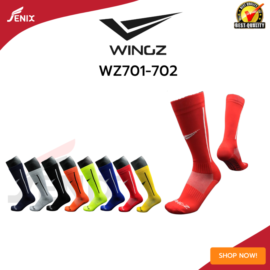 ถุงเท้าฟุตบอลกันลื่น Wingz สำหรับเด็ก 5-7,7-9 รุ่น WZ 701-702 | Shopee ...