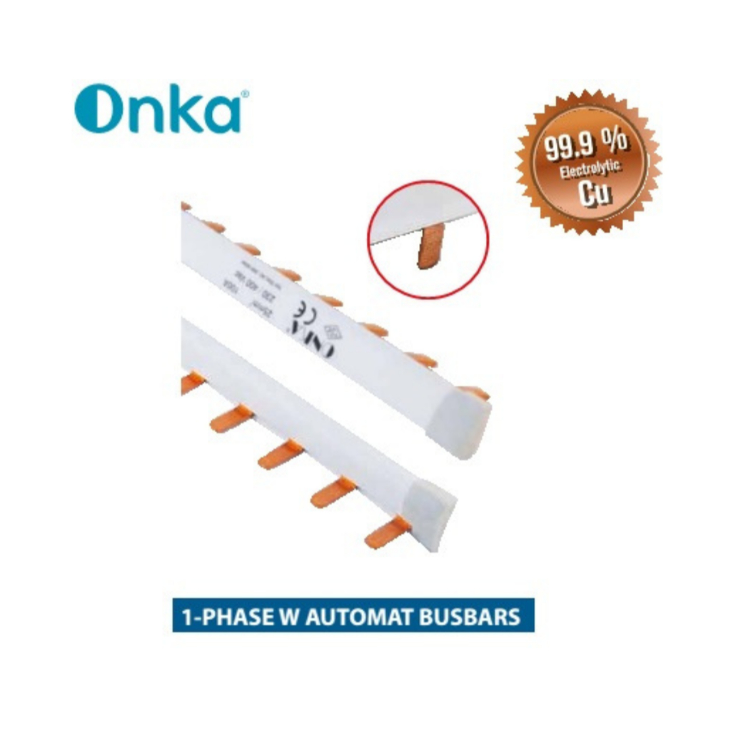 บัสบาร์ สำหรับ เบรกเกอร์ 1 เฟส / Busbar connector 12 Module - Onka ...