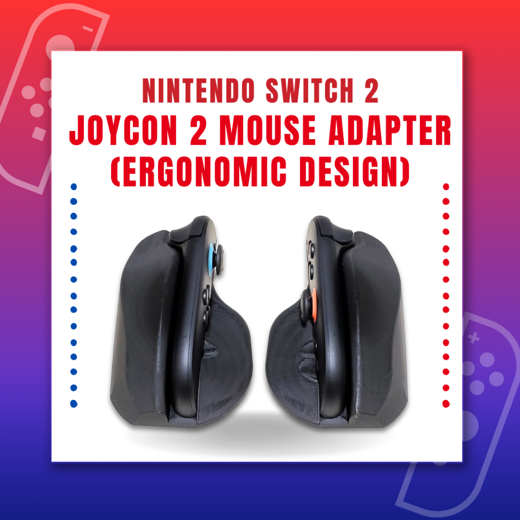 Nintendo Switch 2 JoyCon 2 Mouse Adapter (Ergonomic Design) จอยคอนเป็น ...