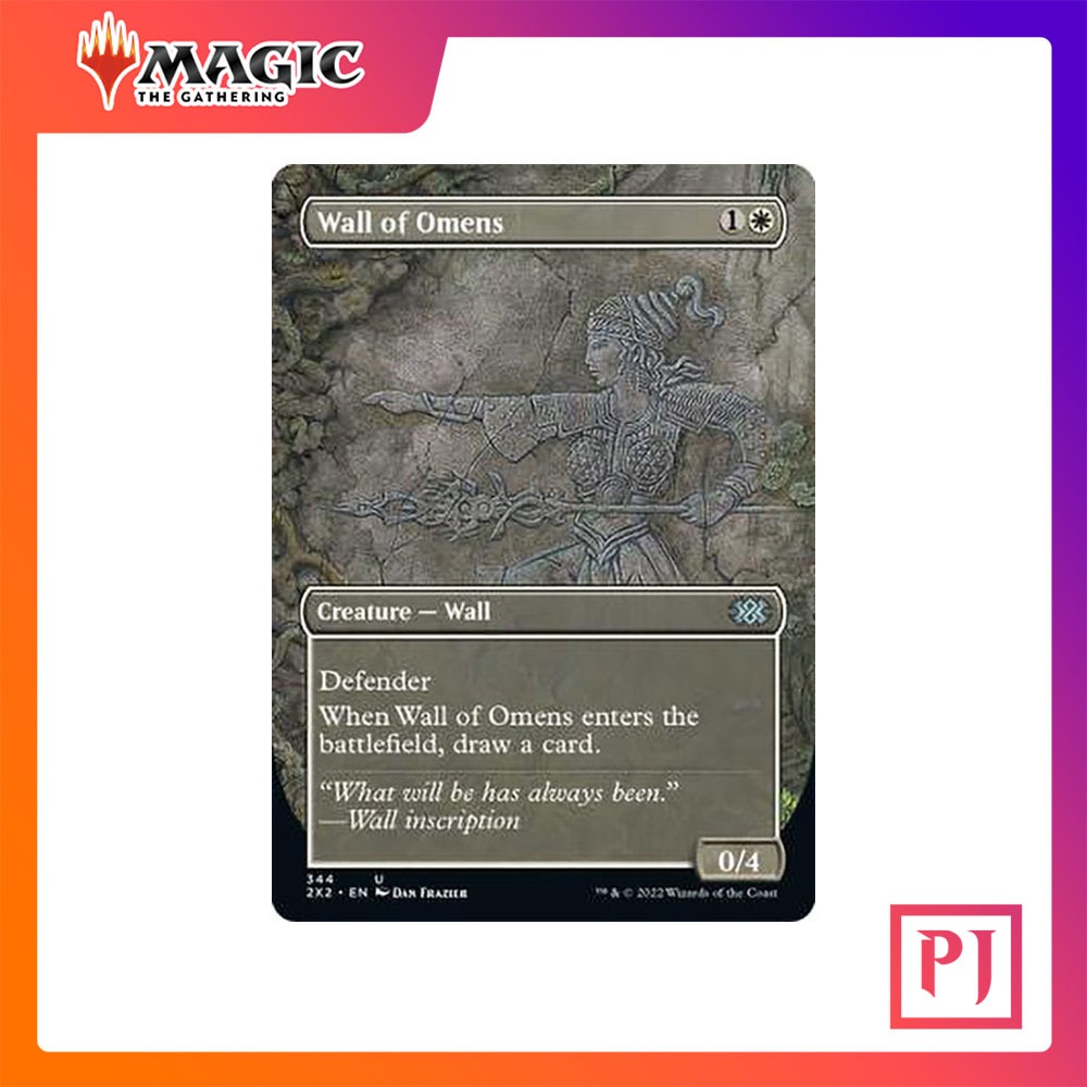 [MTG] Wall of Omens (Borderless) [2X2] [WHITE] [UNCOM] [NORMAL] [ENG ...