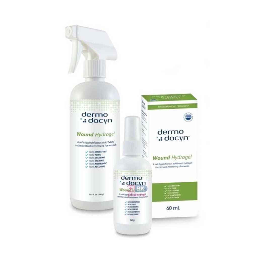 ขวดใหญ่ 500g สุดคุ้ม !!! Dermodacyn Wound Hydrogel / Wound Care Spray ...