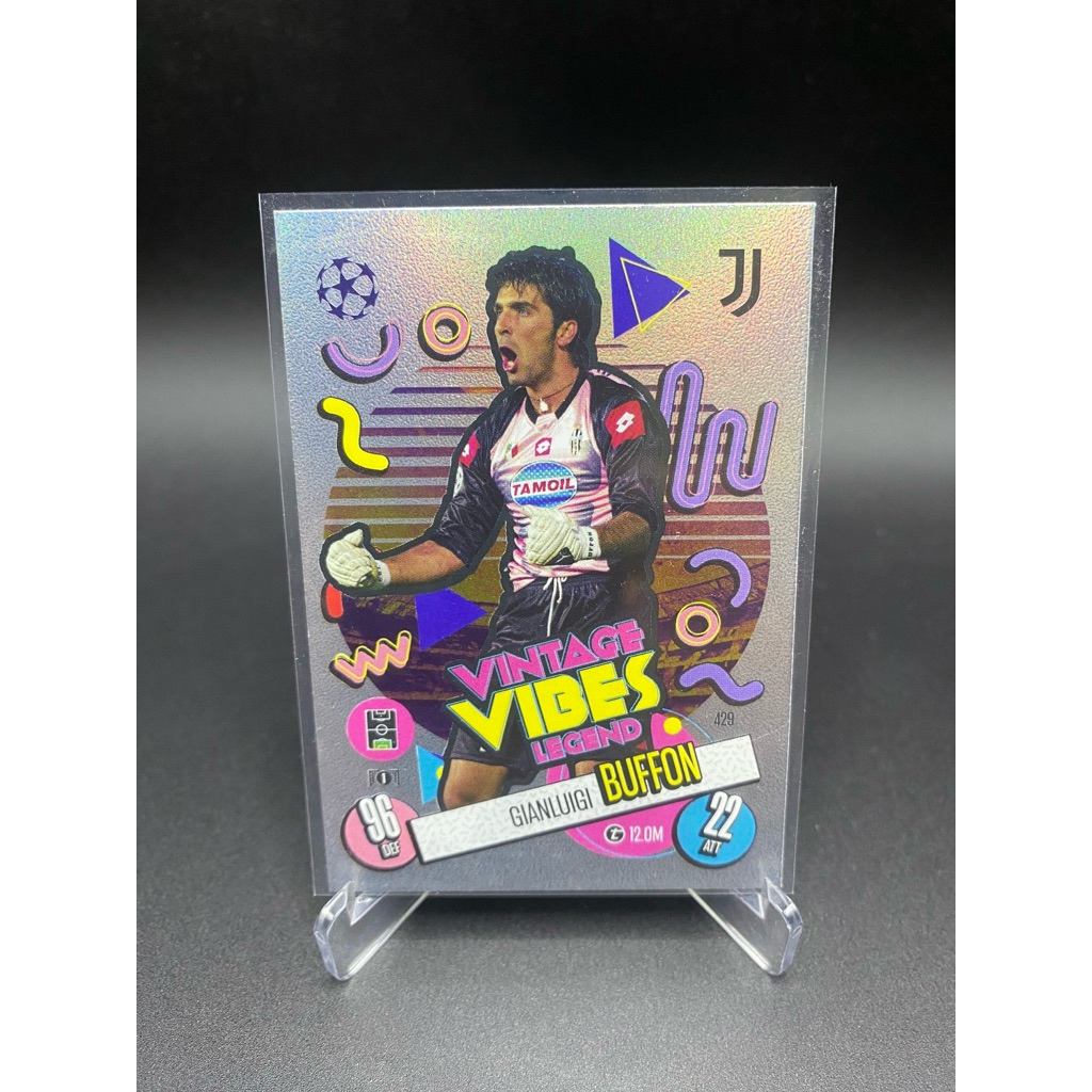 การ์ดฟุตบอล Gianluigi Buffon # VINTAGE VIBES LEGEND 2024/25 Topps Match Attax Champions League ...