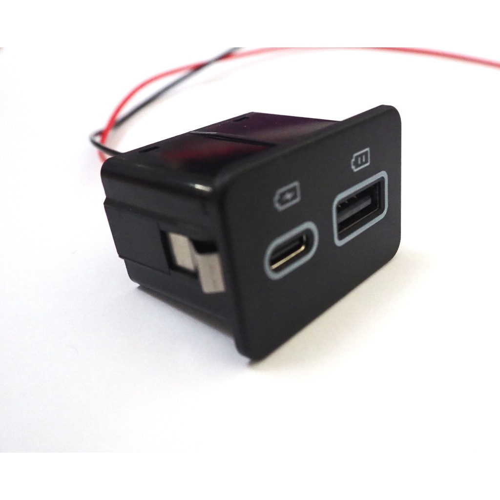 (ราคาต่ออัน) ช่องชาร์จ (รุ่น GL8) ดัดแปลง/ติดตั้งในรถยนต์ ติดเบาะรถ ช่องเสียบ 2 ช่อง USB type A ...