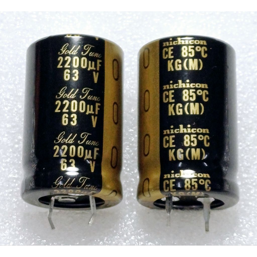 Nichicon KG Type I 2200uf 63v Gold Tune Capacitor ตัวเก็บประจุ คาปาซิเตอร์ | Shopee Thailand