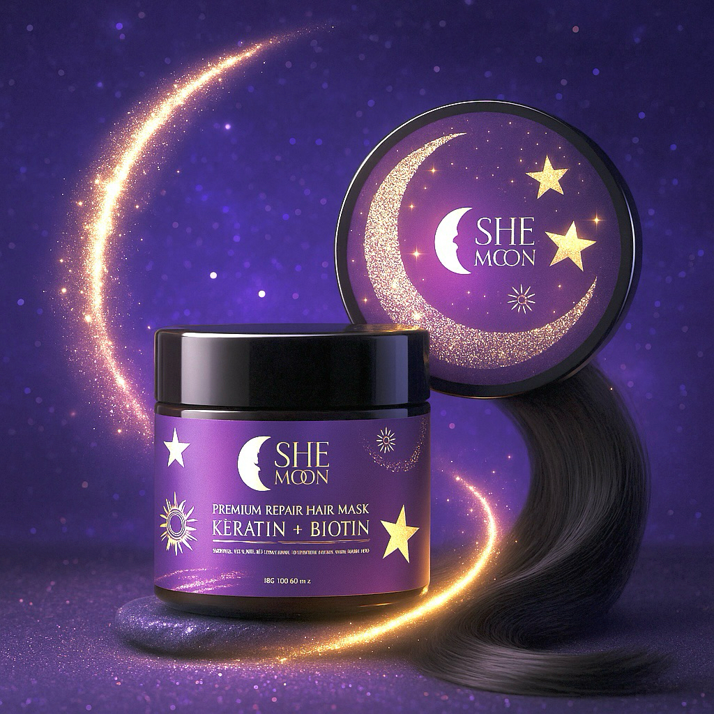 [ทรีทเม้นท์เคราติน] Shemoon Premium Repair Hair Mask Keratin + Biotin ...