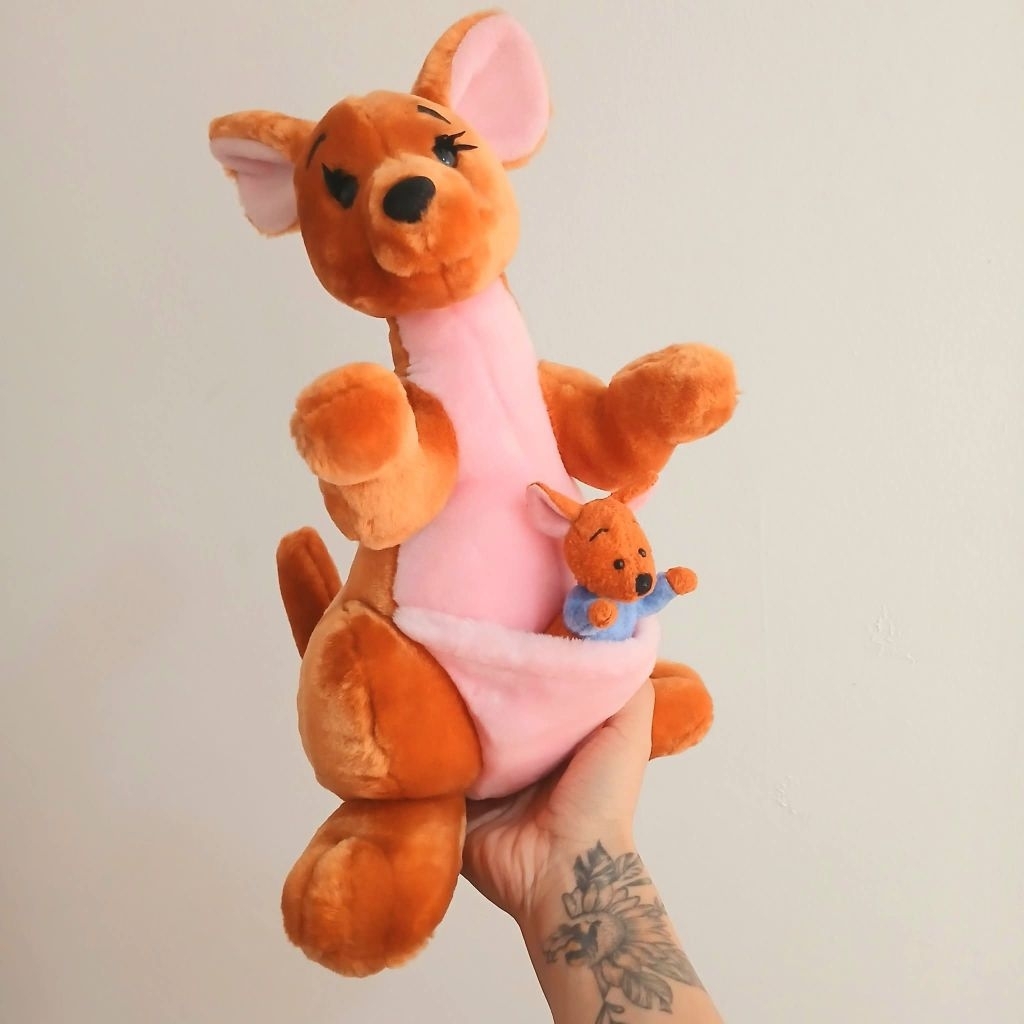 Vintage "Kanga and Roo" Plush ตุ๊กตาสัตว์ จิงโจ้ แคนก้าและรู จากดิสนีย์ ...