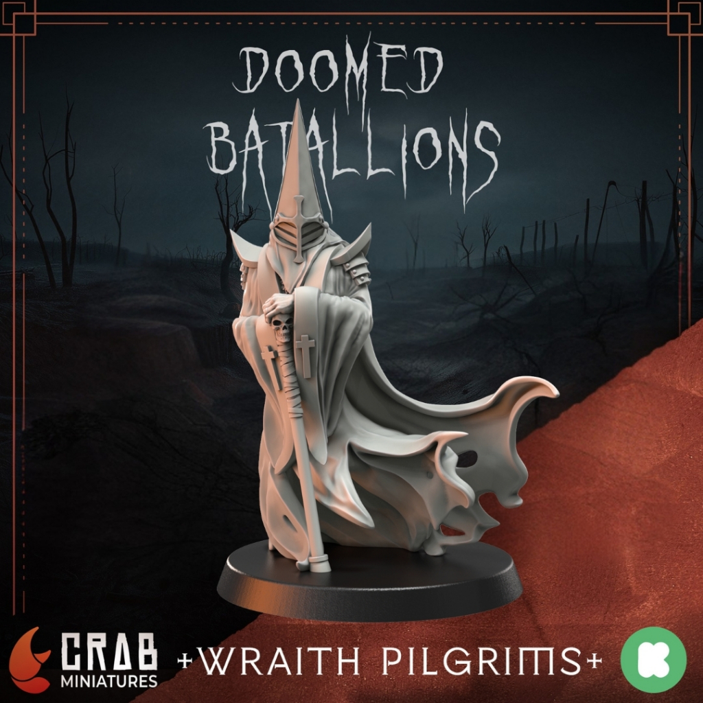 Inquisitor - Wraith Pilgrims - Humanoid Undead Wraith / 32mm scale 3D ...
