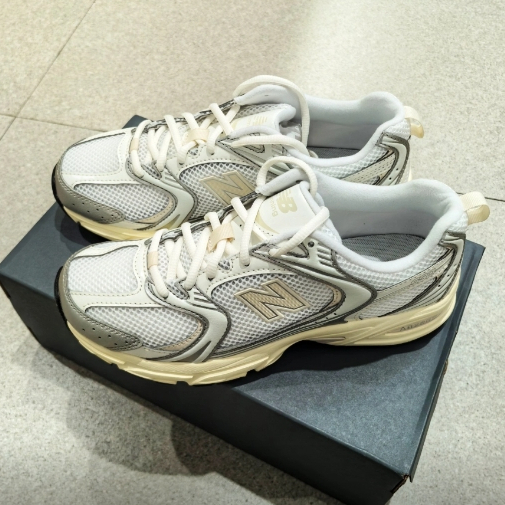 New Balance NB 530 Low cut White Silver | Shopee Thailand