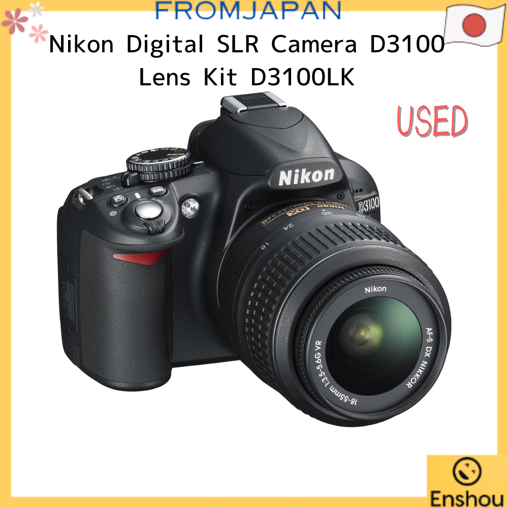 ♡โดยตรงจากญี่ปุ่น♡[USED ITEMS]Nikon Digital Single-Lens Reflex Camera D3100 Lens Kit D3100LK ...