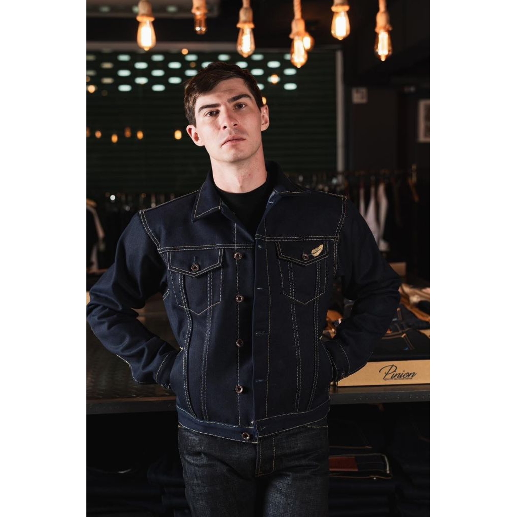 pinion Denim TYPE 3 ESTD2025 ทรงเข้ารูปWhite Gold 2025 22 oz Heavy ...