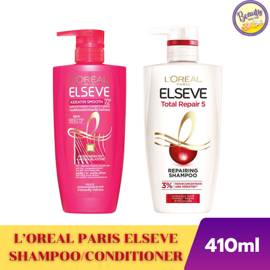 L'Oreal Elseve Paris Shampoo/Conditioner 410ml ลอริอัล แชมพู/ครีมนวดผม ...