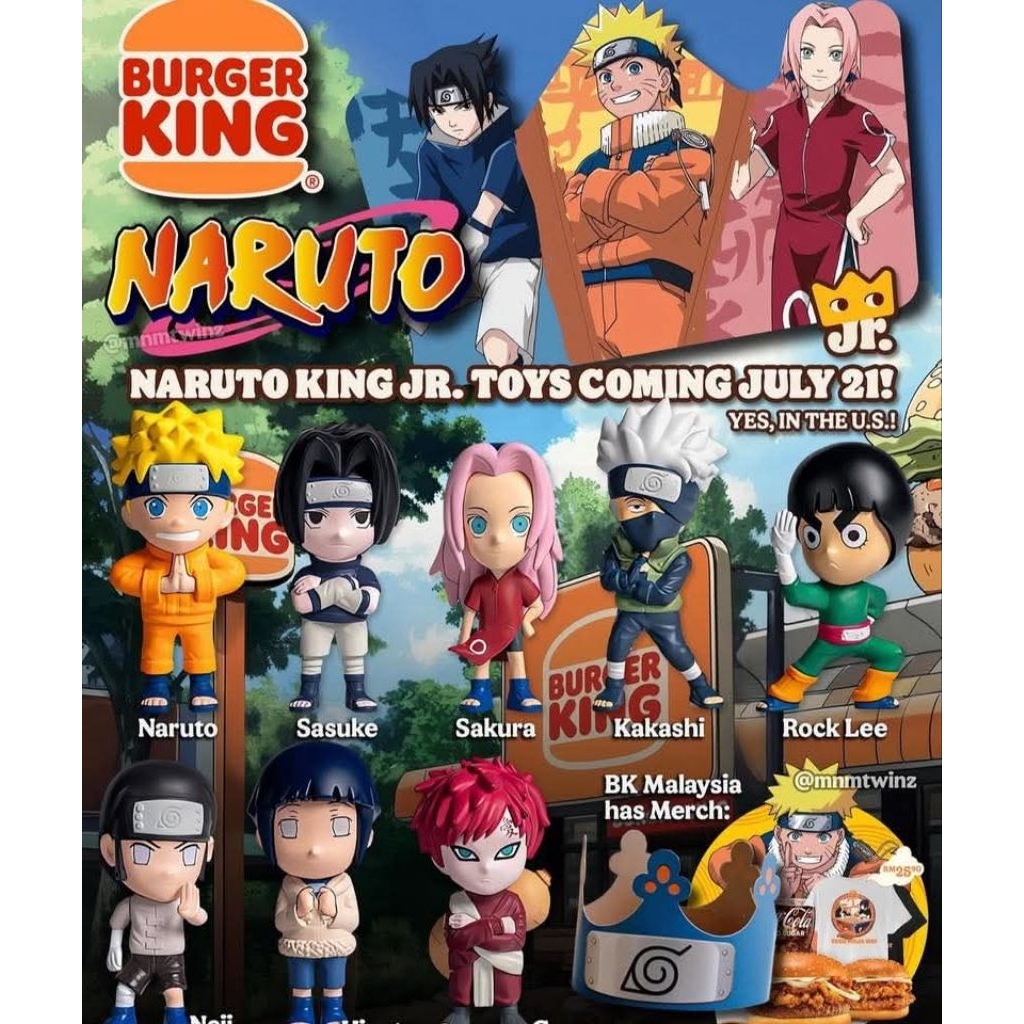 โมเดล Naruto X Burger king สุ่ม | Shopee Thailand