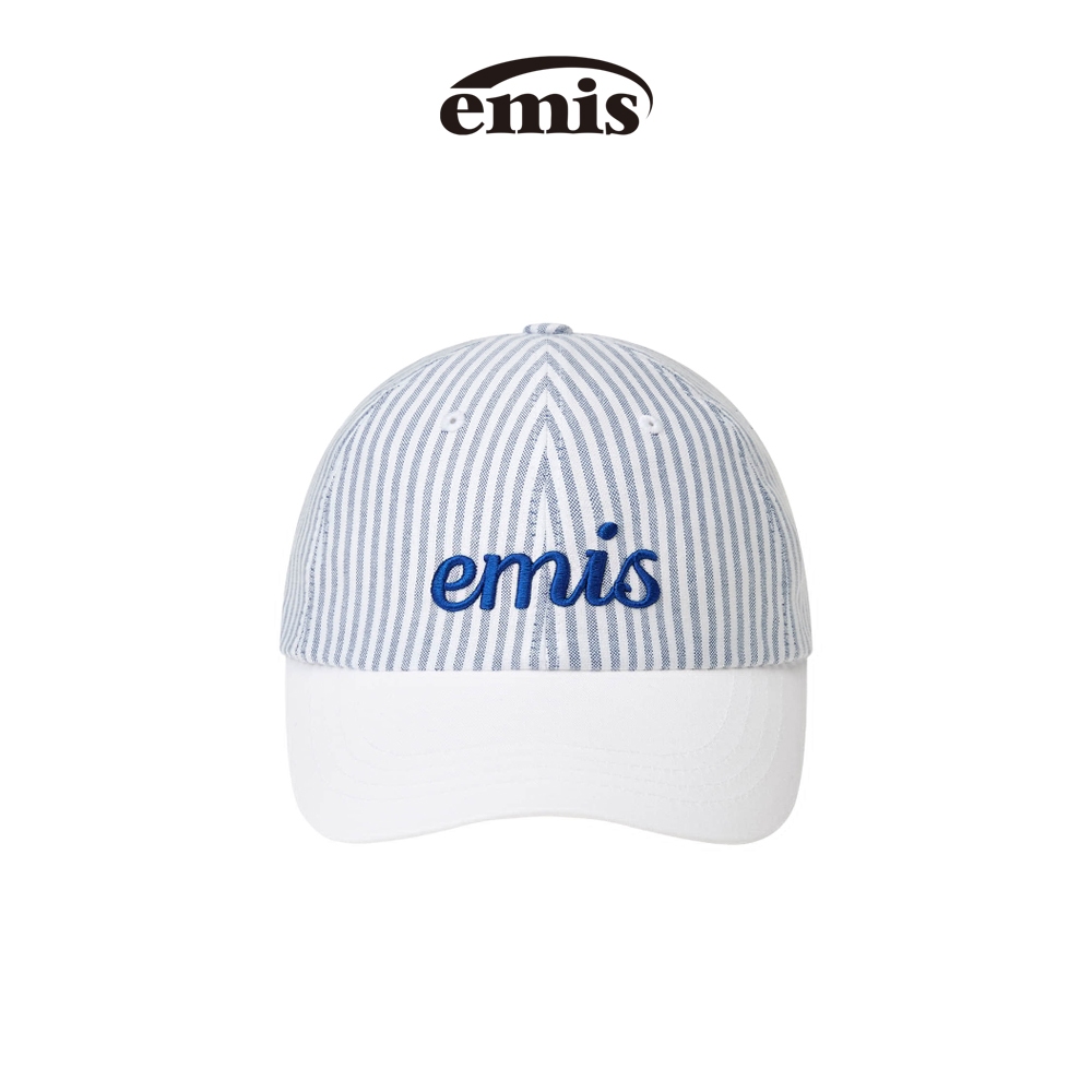 EMIS - STRIPE BALL CAP (BEIGE , BLUE) | Shopee Thailand