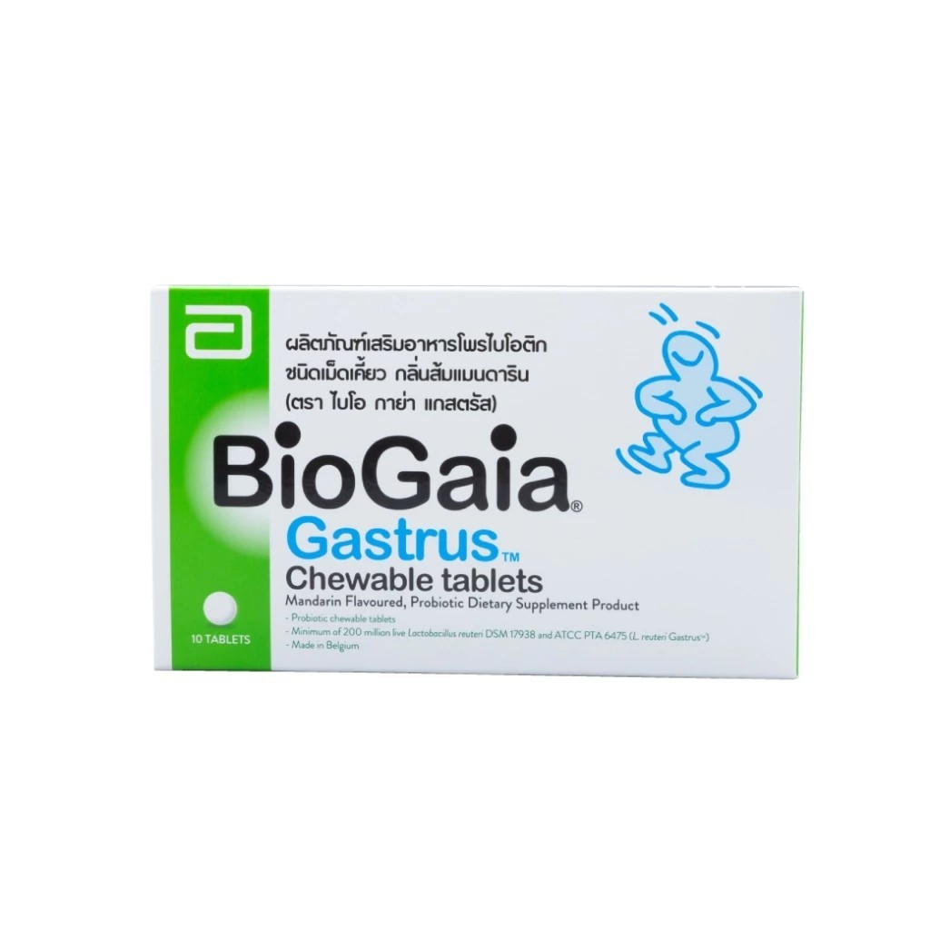BIOGAIA GASTRUS CHEWABLE TABLETS 10'S ไบโอกาย่า แกสตรัส โพรไบโอติก ชนิด ...