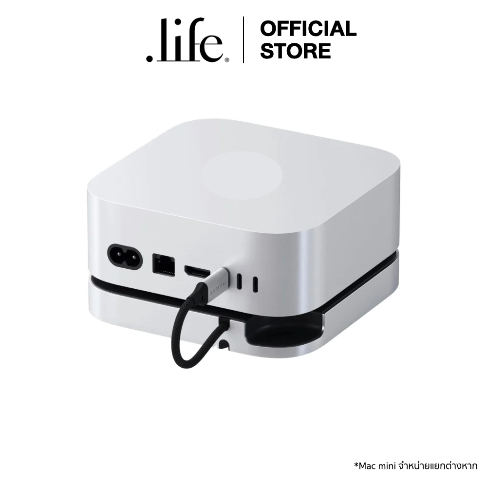 Satechi ฮับมัลติมีเดีย และ แท่นวางสำหรับ Mac Mini M4 พร้อมช่องใส่ SSD ...