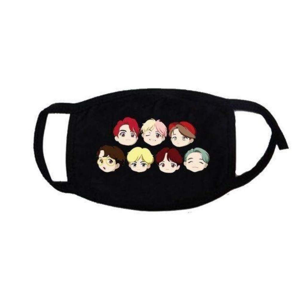 Mask ผ้า 2ชั้น วงBTS | Shopee Thailand