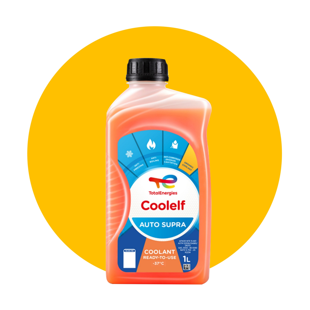 น้ำยาหล่อเย็นโททาล คูลเอลฟ์ COOLELF AUTO SUPRA -37°C TOTAL COOLANT ...