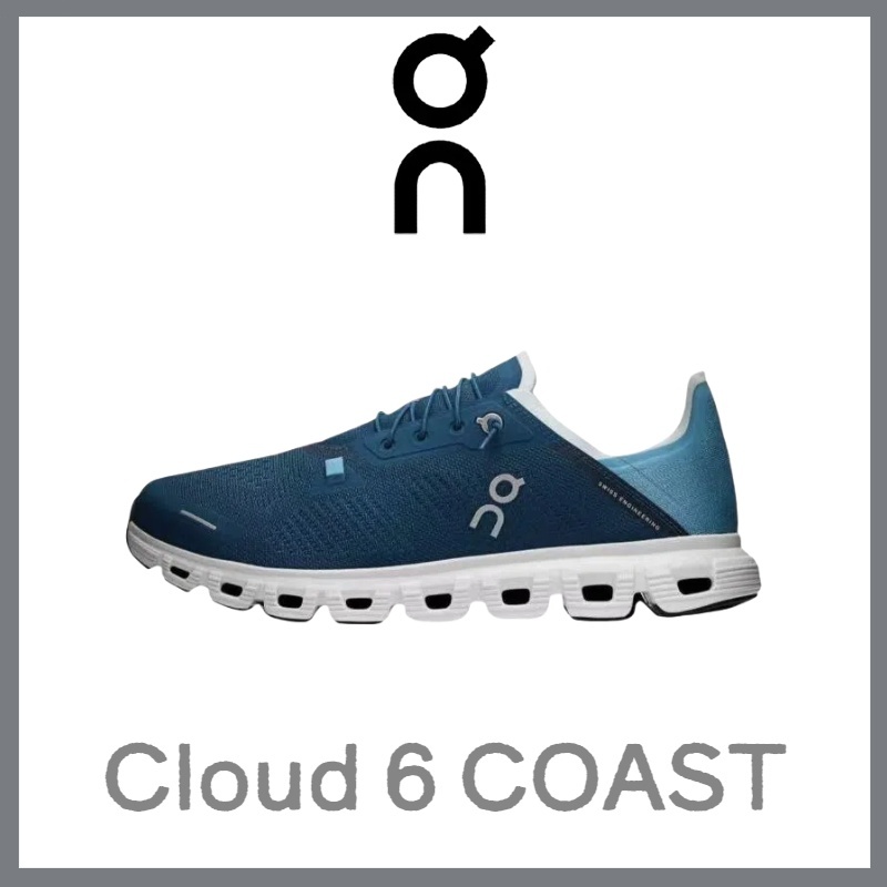 ของแท้ 100% On Cloud 6 COAST รองเท้าลำลองหุ้มข้อต่ำ สวมใส่สบาย มีสไตล์ เรียบง่าย สีน้ำเงินเข้ม🚛 ...
